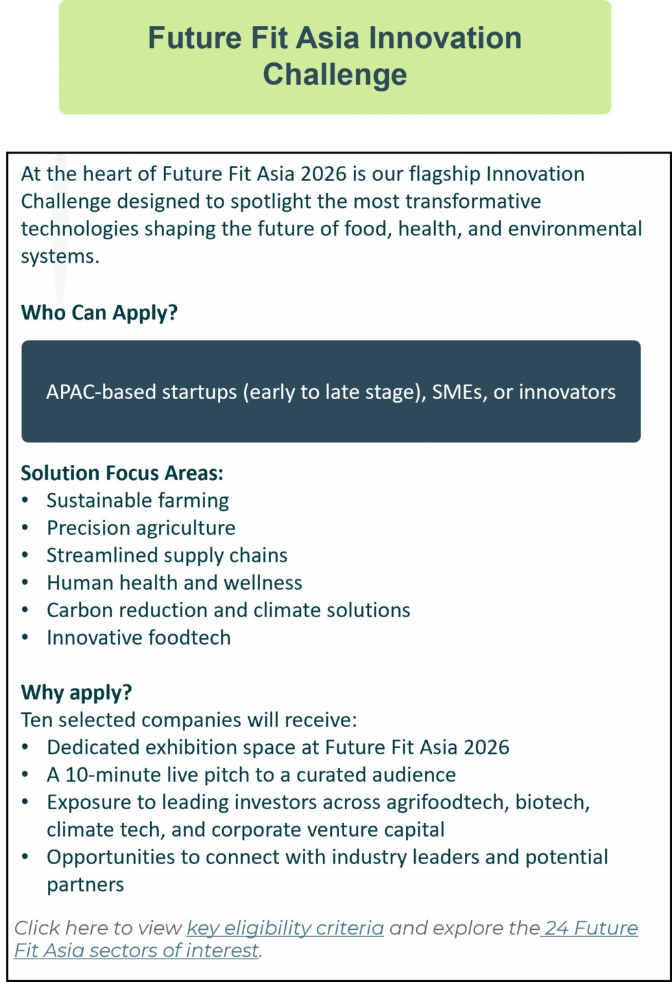 Future Fit Asia 2026 | Future Food Asia